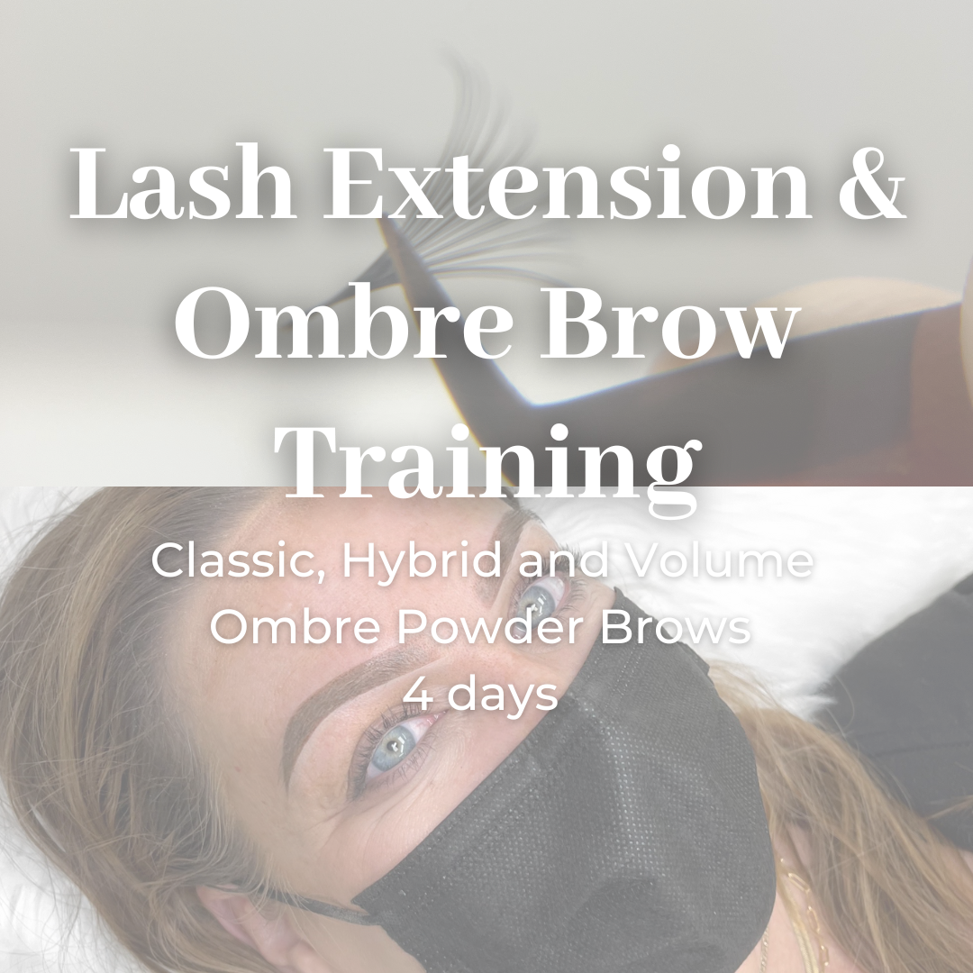 1:1 Ombre Powder Brows and Lash Extension Bundle – Beauty With Sara LLC